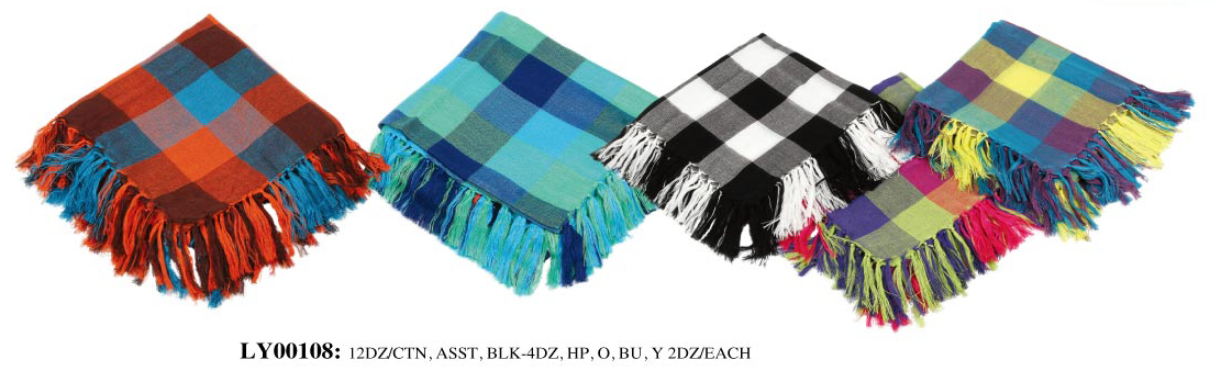 Wholesale Multicolor Plaid Scarf | Plaid Scarves
